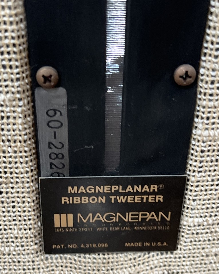 Magnepan Ribbon Tweeters/Loudspeakers MG-IIIA | eBay