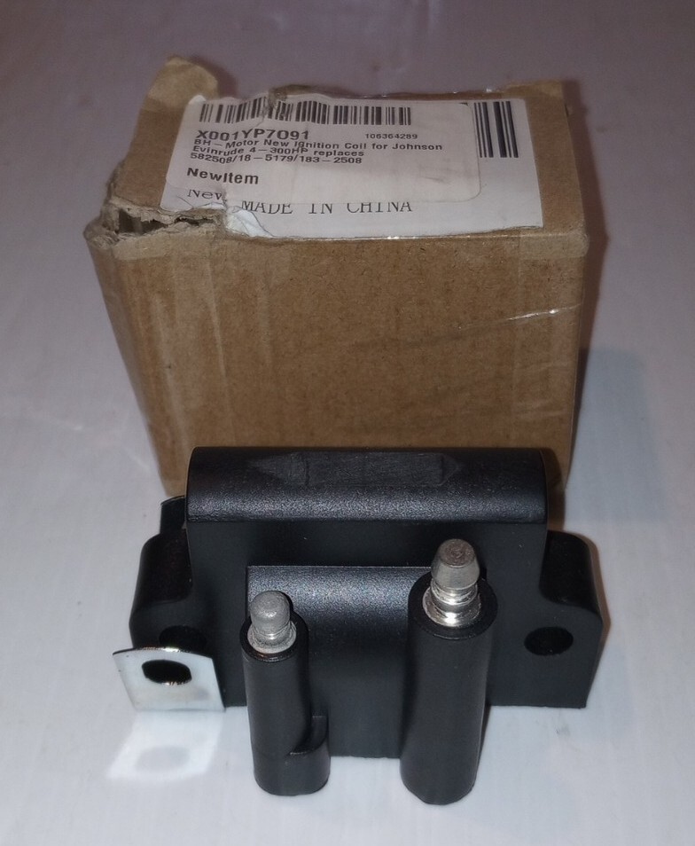 IGNITION COIL FOR JOHNSON EVINRUDE 4-300HP, 582508 18-5179 183-2508 ...