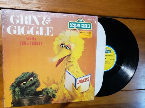 GRIN & GIGGLE With BIG BIRD SESAME STREET LP CTW 22096 Shrink 1981 VG+ ...