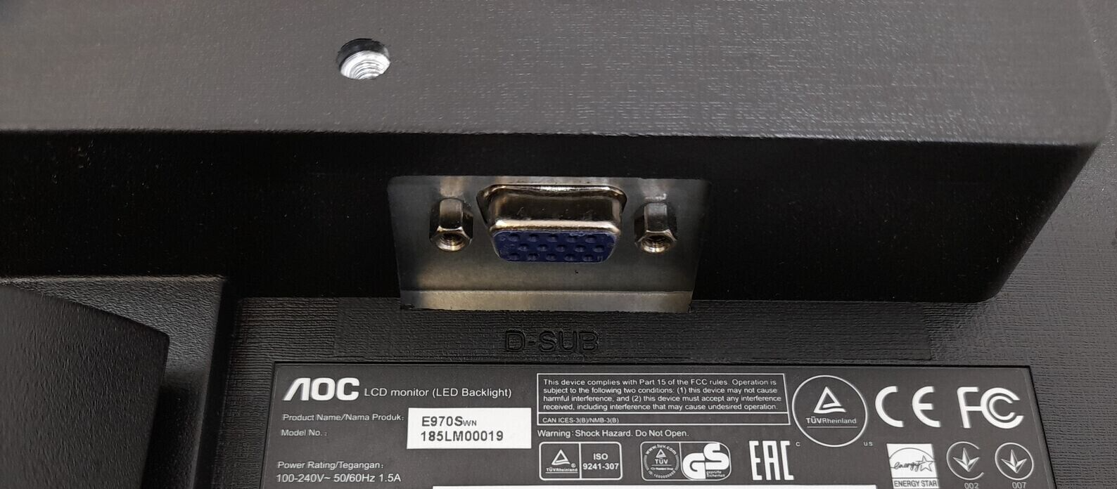 AOC 185LM00019 18.5 inch Monitor With Stand | eBay UK