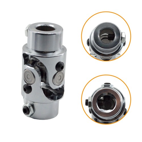 11/16" 36 Spline X 3/4" DD Steering U Joint Coupler Universal Shaft ...