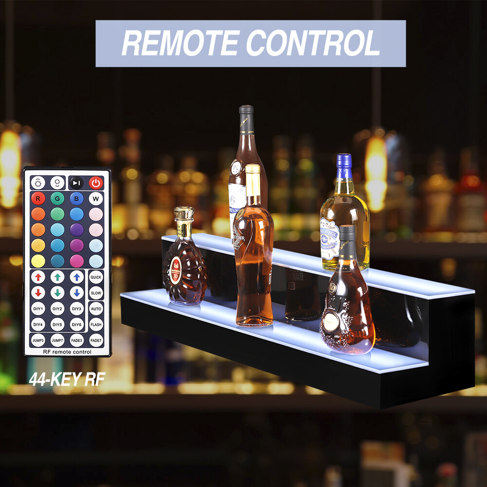 2 Step Led Lighted Bar Shelves | Shelly Lighting