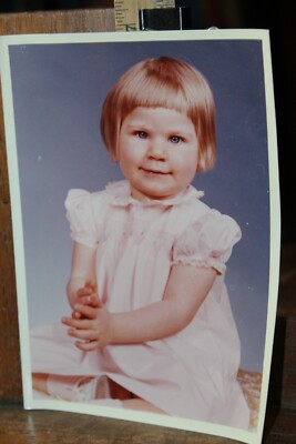 Vintage 1959 Photo Smiling Little Girl | eBay