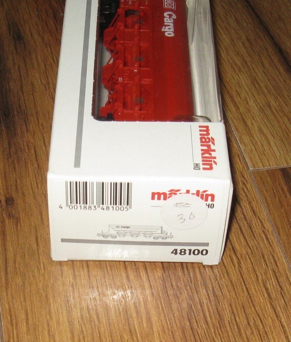 Märklin HO 48100 4-axle side unloading Freight Train Car DB Cargo ...