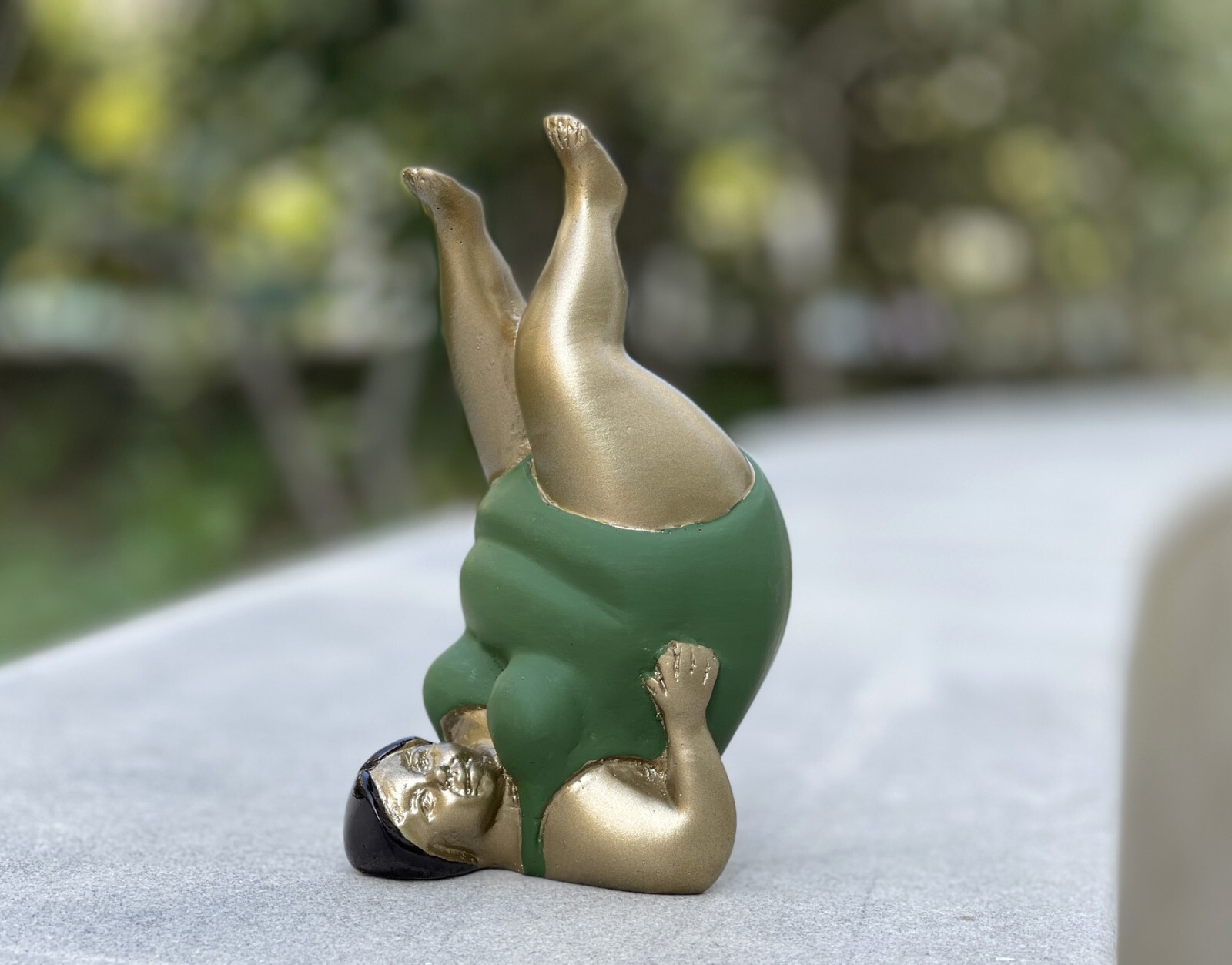 Yoga Figurine Resin Fat Woman Statue Small Figure Sculpture Gifts Home ...