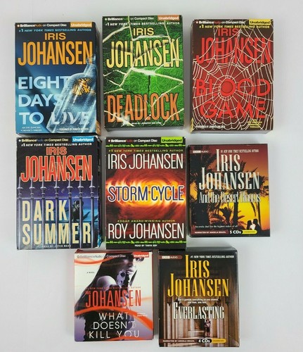 Iris Johansen 8 Audio CD Dark Summer Deadlock Everlasting Storm Blood Games | eBay