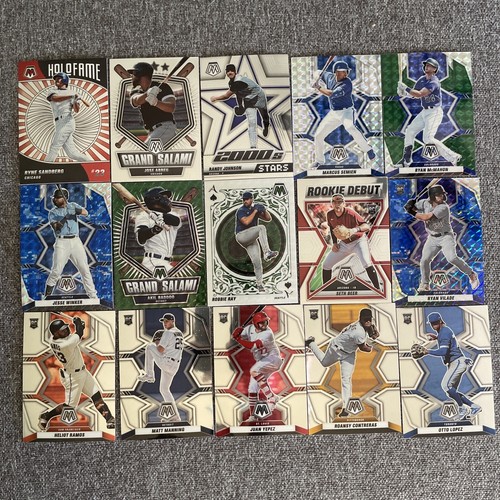 2022 Panini Mosaic Parallels Inserts Rookies Baseball Card Lot (15) MLB ...