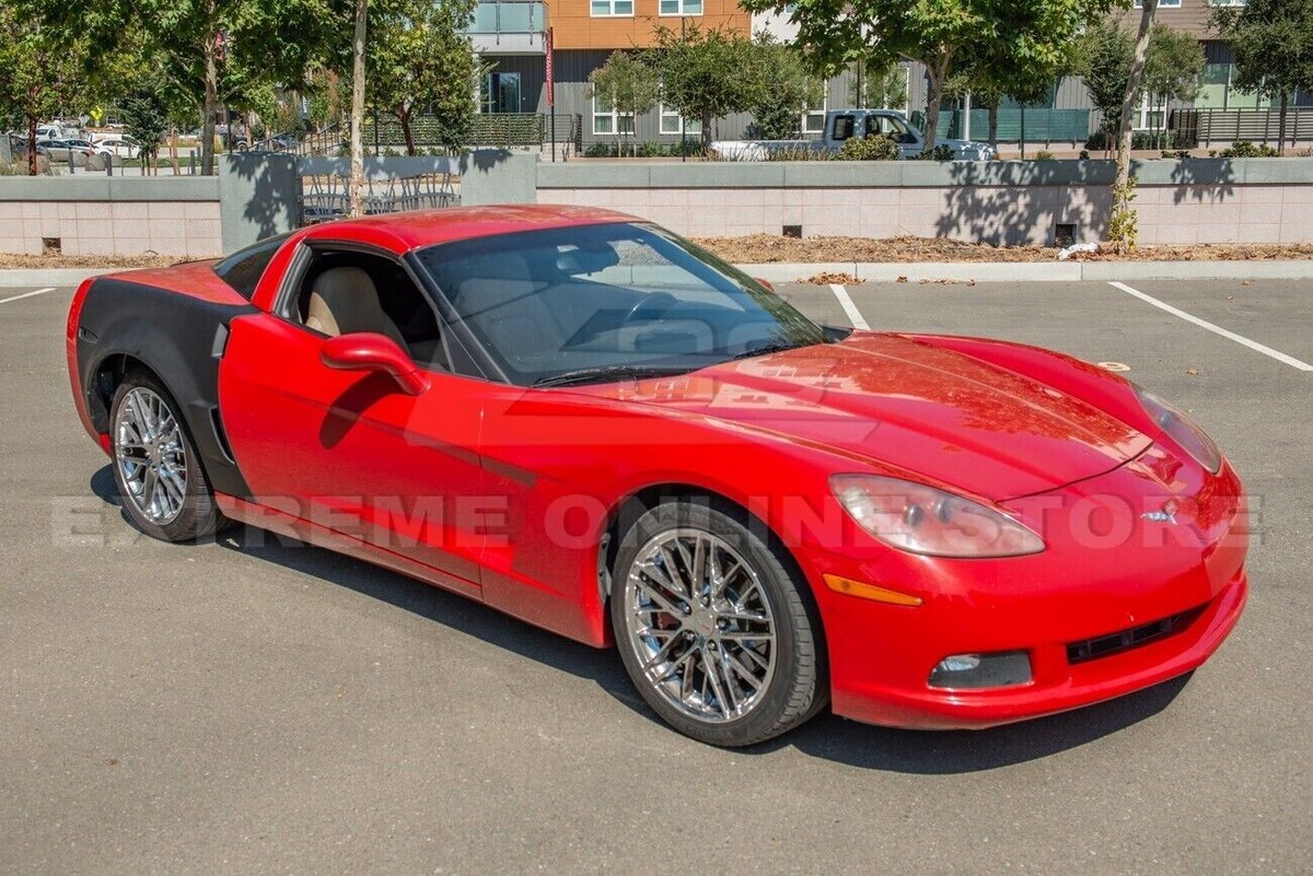 C6 Corvette Parts Corvette C6 ZR1 Style Wide Body Fender Covers ...