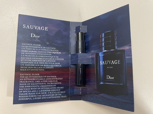 DIOR SAUVAGE ELIXIR 1.0ml .03fl oz x 1 COLOGNE SPRAY SAMPLE VIAL [NEW ...