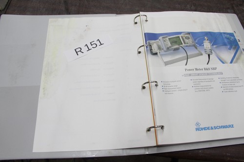 ROHDE & SCHWARZ NRP Z51 / Z55 MANUAL THERMAL POWER SENSOR # R151 | eBay
