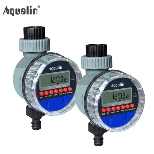 2pcs Electronic LCD Display Home Water Timer Garden Irrigation ...