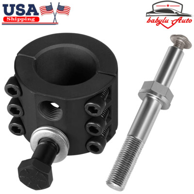 Steering Stabilizer Clamp & Relocation Bolt for Jeep Wrangler 1-1/2" OD ...