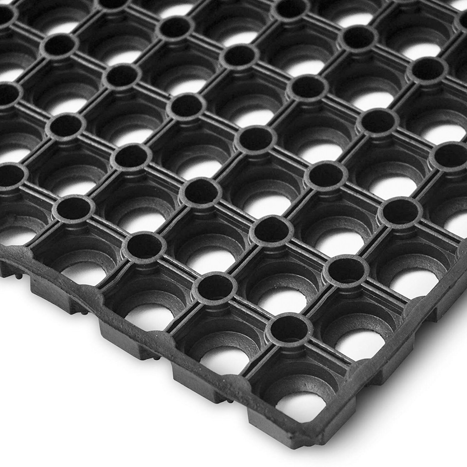 Door Entrance Mat Heavy Duty Non Slip Dirt Catcher Honeycomb Rubber ...