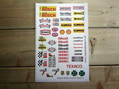 RC Radio Controlled CAR STICKERS Set2 Mardave Vintage Classic Race ...