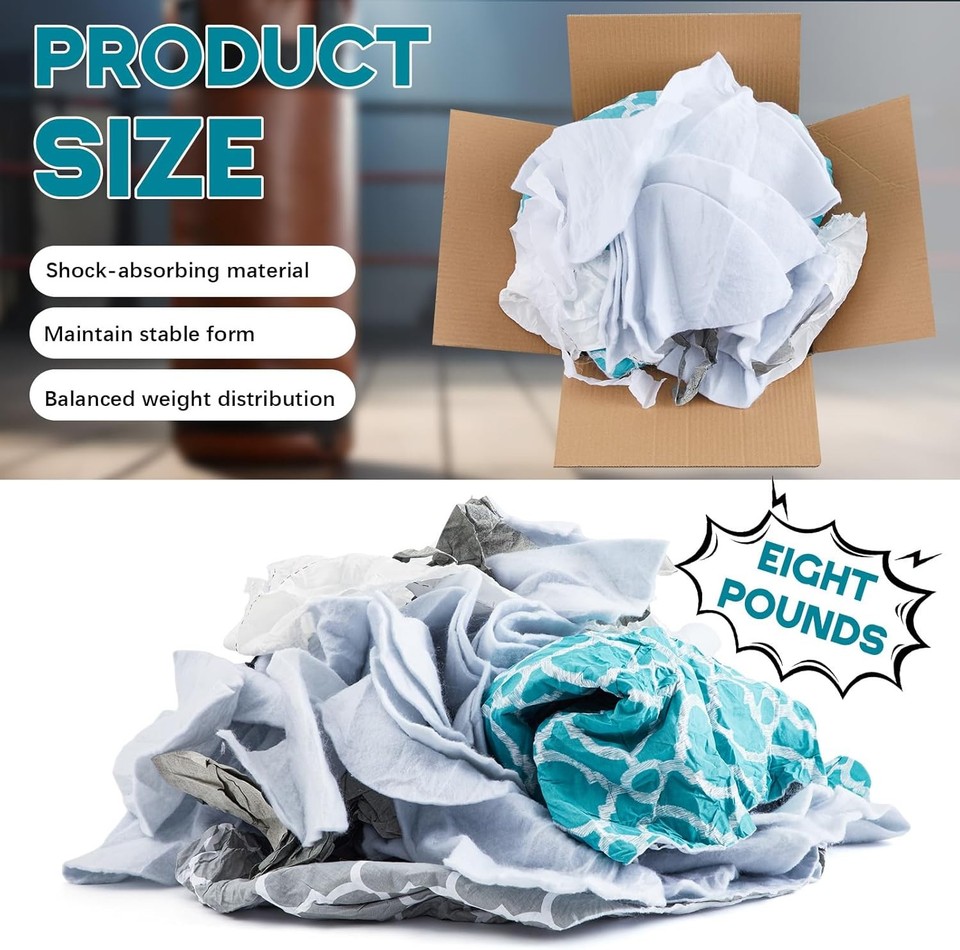 8 lb Punching Bag Filler Boxing Bean Bag Filler Refill Shredded Textile ...