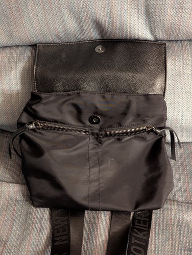 Botkier Women's Small Black Backpack New York Trigger Nylon Leather ...