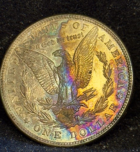 1887-buy It Now Rainbow Tone Color Morgan Dollar - 90% Silver #544 | eBay
