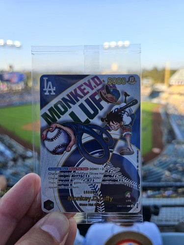 ONE PIECE X DODGERS COLLAB PROMO CARD MONKEY D. LUFFY! Brand New! | eBay