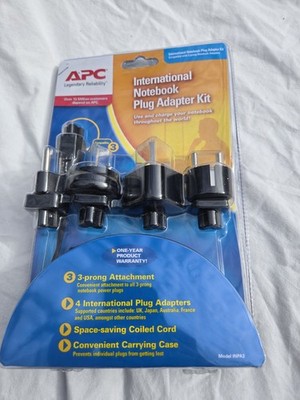 APC Legendary Reliability INPA3 International Notebook Plug Adapter Kit ...