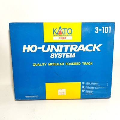 Kato HO Scale Unitrack Track Set 3-101 Modular Roadbed System DC Power ...