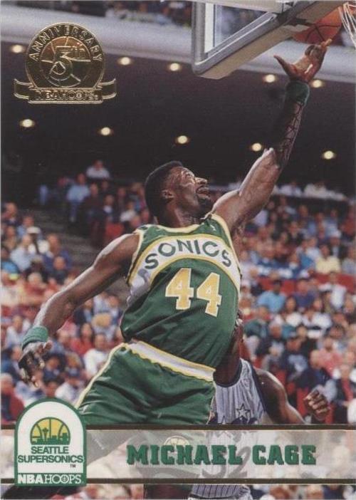 1993-94 NBA Hoops - Michael Cage #205 Fifth Anniversary for sale online ...