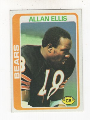 1978 TOPPS FOOTBALL ALLAN ELLIS CHICAGO BEARS #132 | eBay