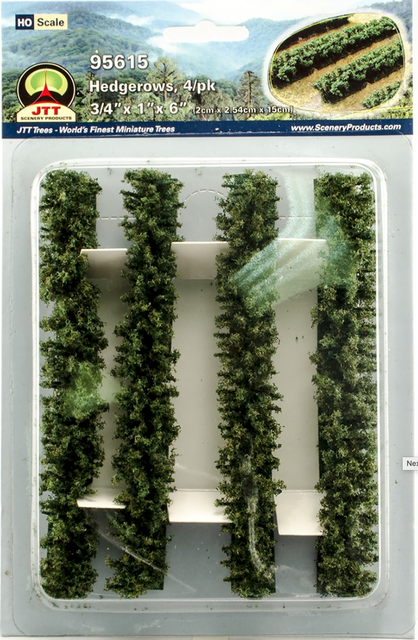 JTT Scenery Products HO Scale Hedgerows 3/4""" 4/pk 0595615 for sale ...