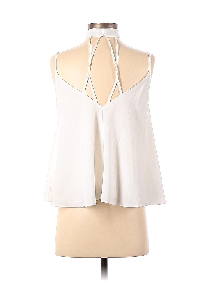 Design Lab Lord & Taylor Women White Sleeveless Blouse XS | eBay