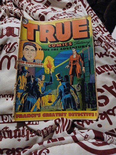 VINTAGE 1948 TRUE COMICS #77 FBI Adventures France's Greatest Golden ...
