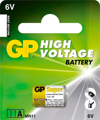 1 x GP 11A Battery A11 MN11 6V High Voltage Batteries Remote Alarm ...