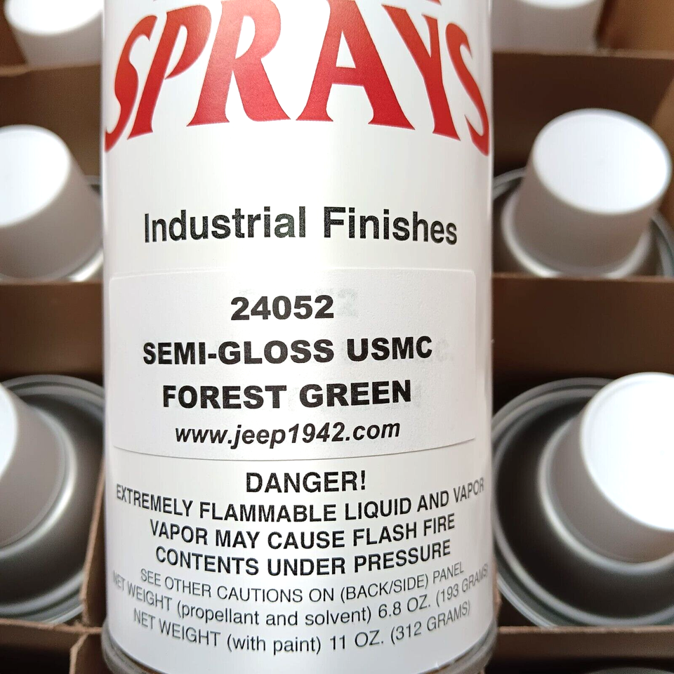 Gillespie Military Spray Paint. 24052 Semi-Gloss USMC Forest Green. | eBay