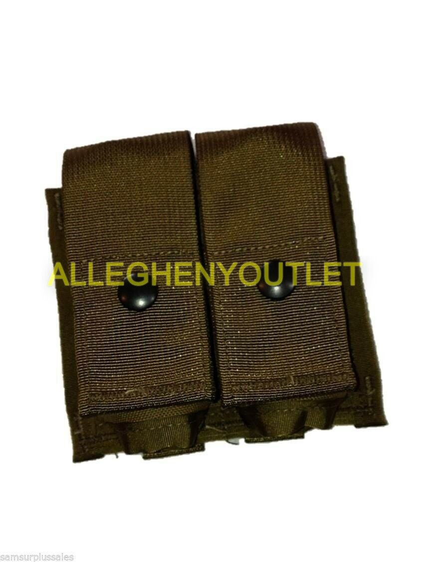 Lot of 2 USGI Double 40MM HE High Explosive/Grenade MOLLE Pouch Coyote ...