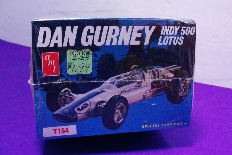 Vintage New Original AMT Model Kit 1963 Indy 500 Lotus Dan Gurney T154 ...