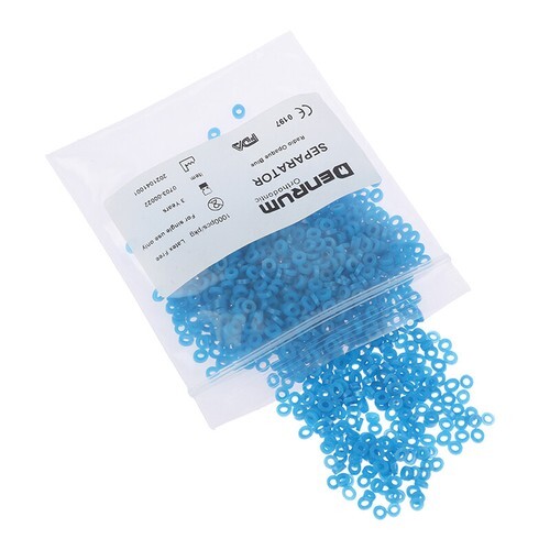 1000Pcs Dental Orthodontic Elastic Separator Ties Rings Split Tooth ...