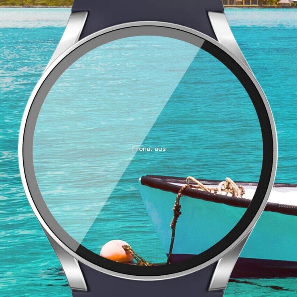 For Samsung Galaxy Watch7 44/40mm Hard PC Case Full Cover Glass Screen ...