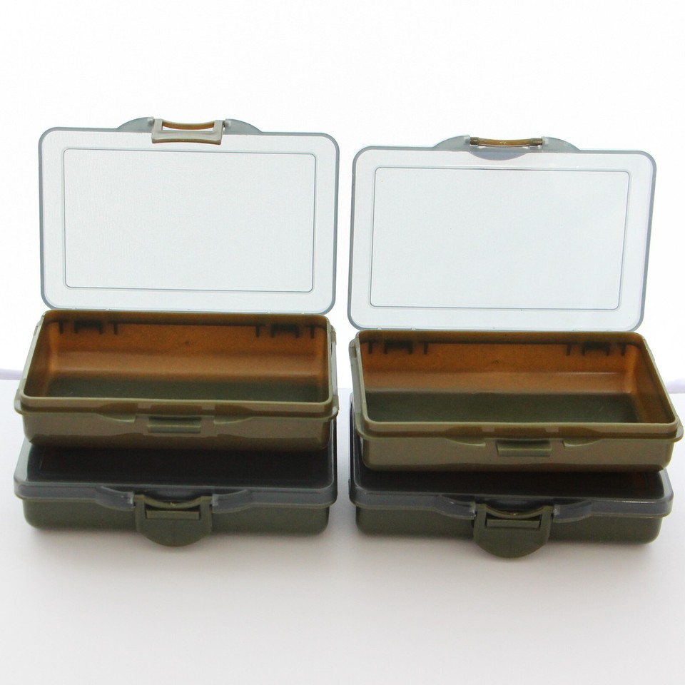 Carp Fishing Bit Box Tackle Craft Bead Swivel Hook Boxes (1 section) x ...