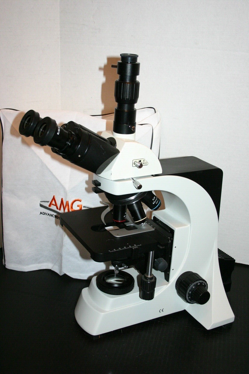 AMG Fisher Trinocular Infinity Corrected Compound Microscope 40-1000X ...