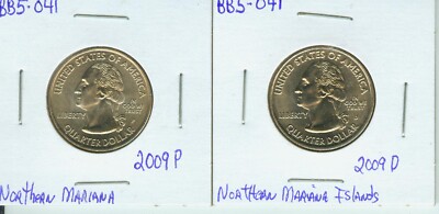 2009 P&D ( Northern Mariana ) Quarters (2 Coins) unc. Business strike ...
