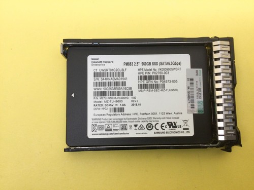 P04564-B21 HP 960GB SATA 6G READ INTENSIVE SFF (2.5IN) SC DS SSD P05321 ...