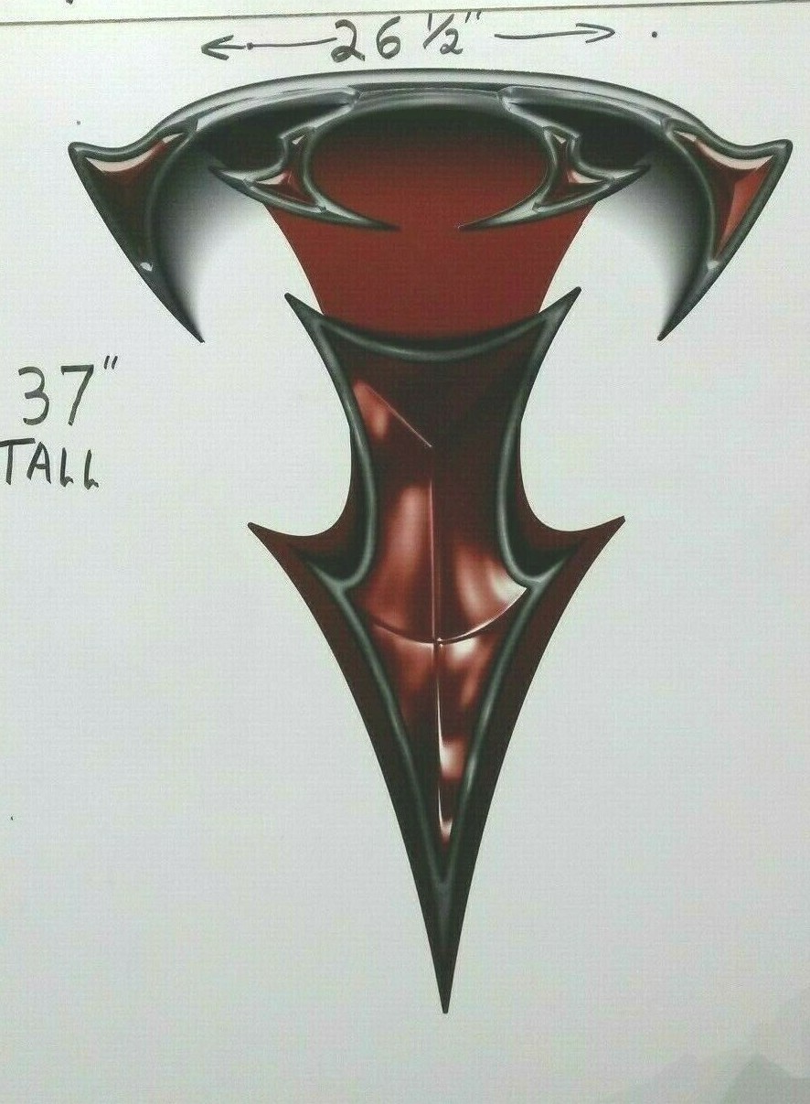 2011-2013 Keystone Raptor RV Front Top Emblem | 26.5"x9.5" | Red ...