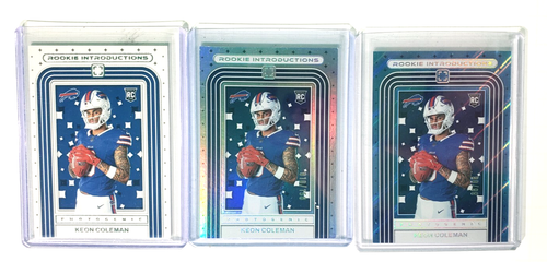 [3] PANINI ROOKIE INTRODUCTION "KEON COLEMAN" ROOKIE COLLECTIBLE CARD ...