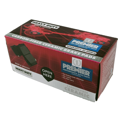 Premier Rear Heavy Duty Carbon-Fiber Ceramic Brake Pads HDCP1200 DB1200 ...