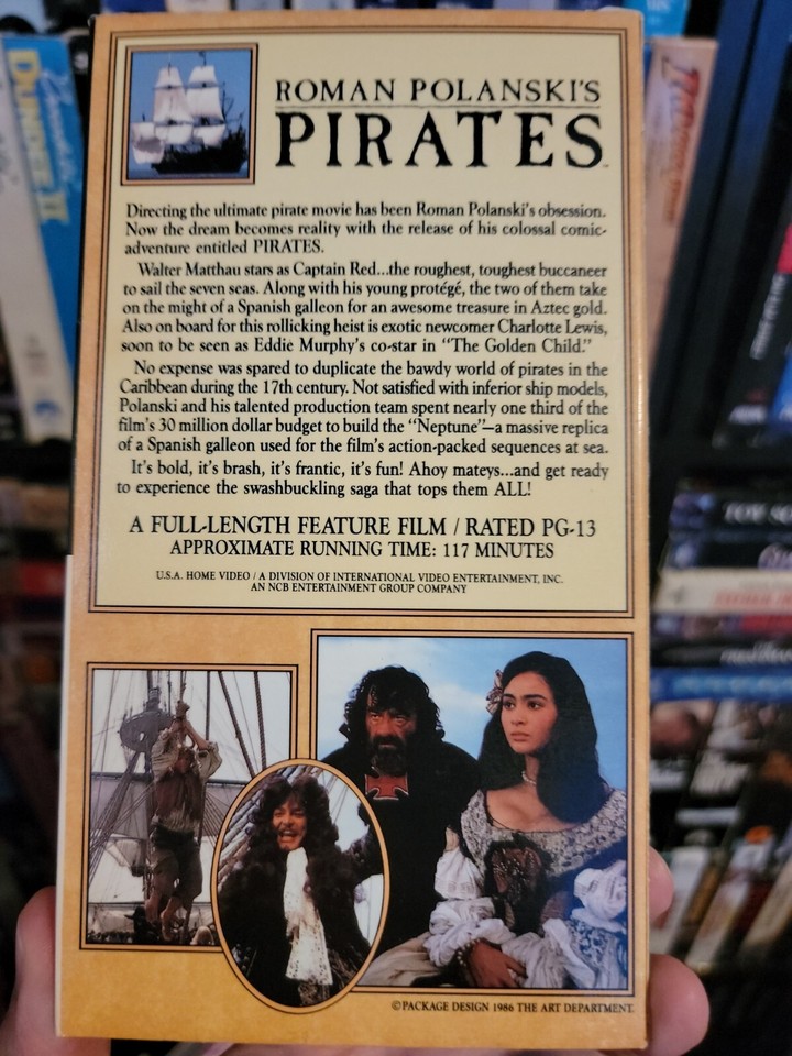 Pirates 1986 VHS Rare Hard To Find Original Release Version | eBay
