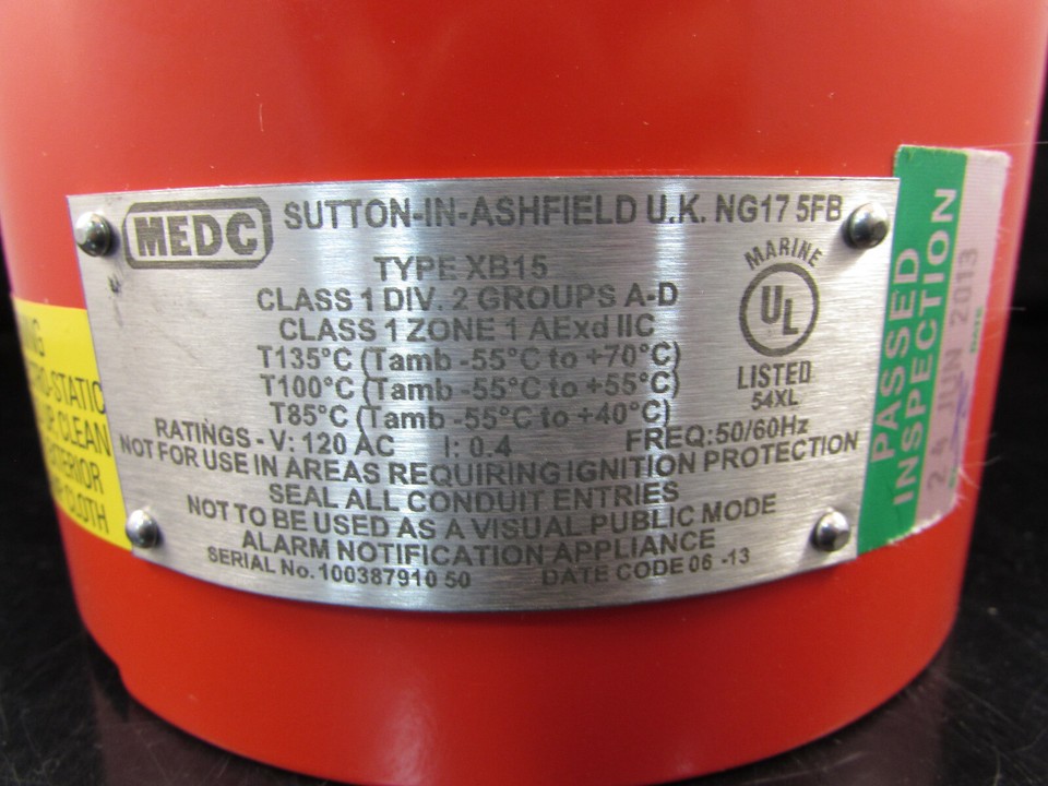 MEDC COOPER XB15 15 Joule Xenon Beacon MARINE, Weather-Proof - XB15UL ...