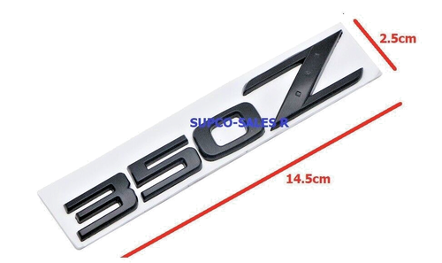 badge for Nissan 350z ALLOY METAL black 15 x 2.5cm individual letters ...