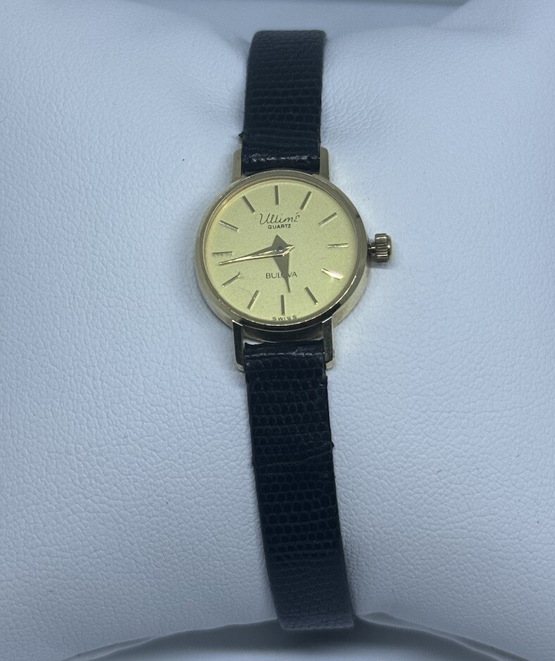 Vintage Bulova Ultime Ladies Watch 14K Yellow Gold Wr… - Gem