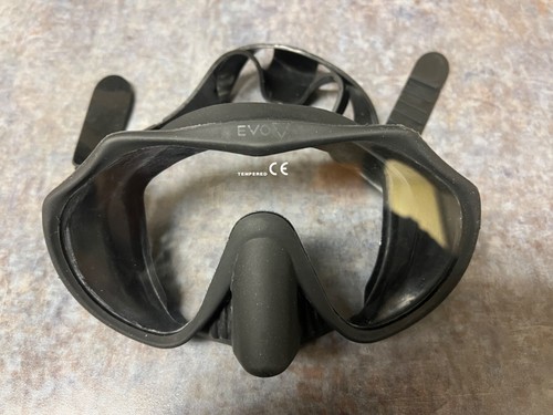 EVO Andros Scuba/ Diving/ Snorkeling mask. Silicone frame, wide ...