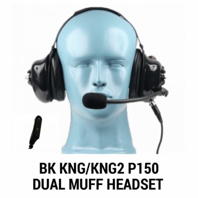 BK KNG/KNG2 P150 Behind The Head Dual Muff PTT BLACK | eBay
