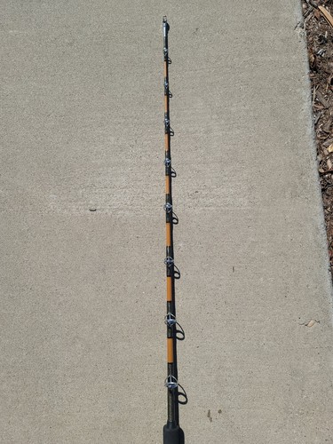 VNTG CAL-STAR FISHING ROD CUSTOM GOLD/BLK 5' 5 1/2' 15-40 LBS TEST ...