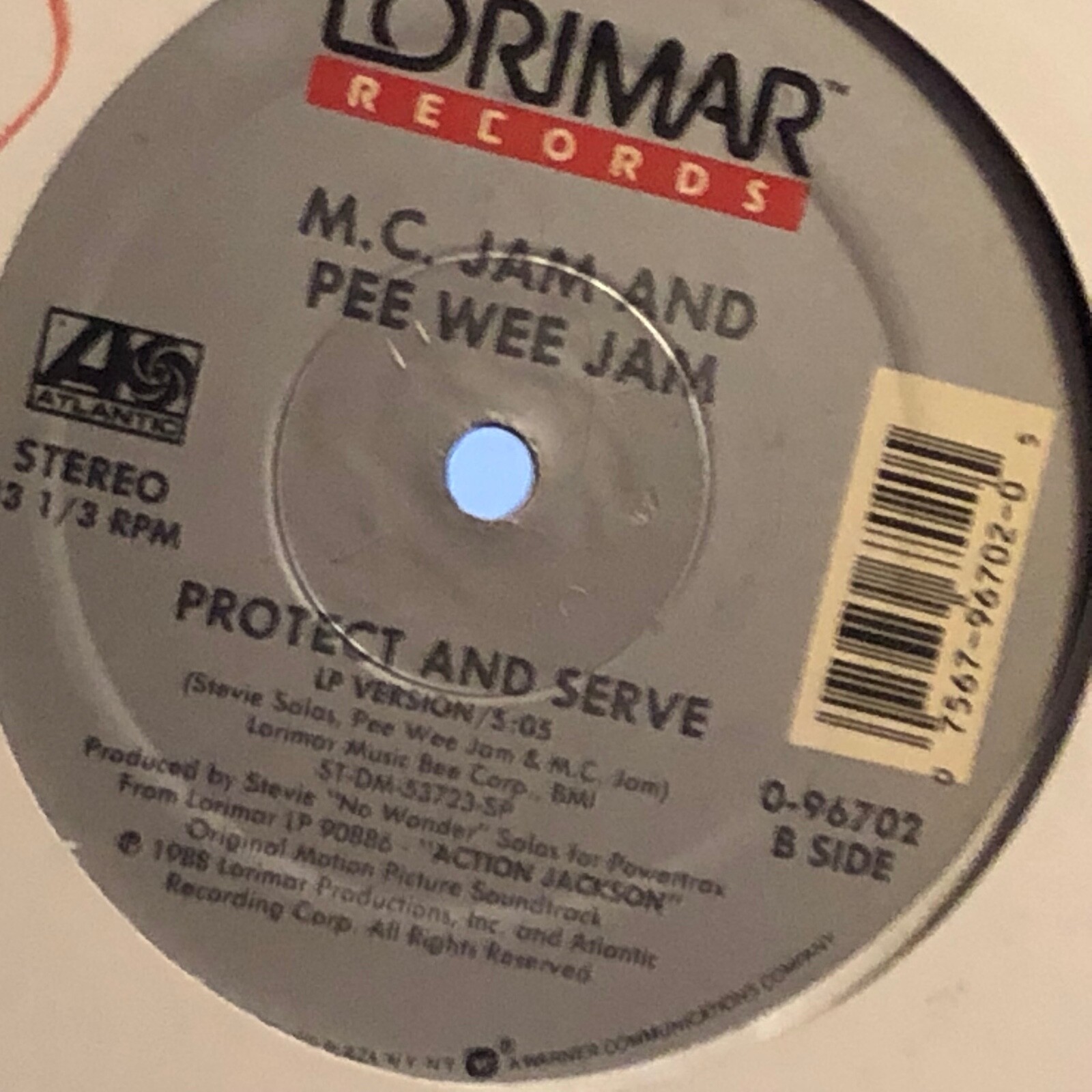 Vanity/MC Jam And Pee Wee Jam UNDRESS/PROTECT AND SERVE Lorimar 12 ...